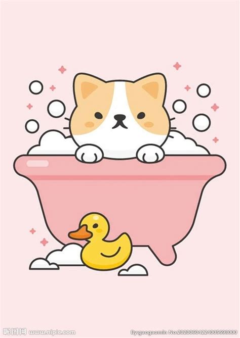 卡通小猫 花瓣网