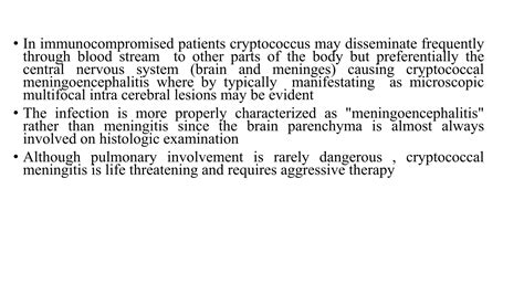 Cryptococcal Meningitis Pptx
