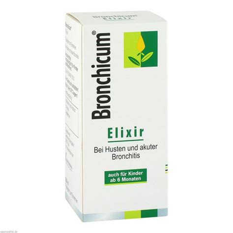Bronchicum Elixir 250 Ml Preisvergleich Pzn 3728305 · Medipreis De