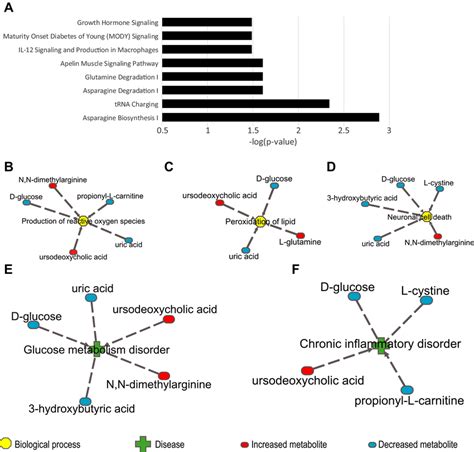 A Enriched Canonical Pathways For 23 Annotated Metabolites Which