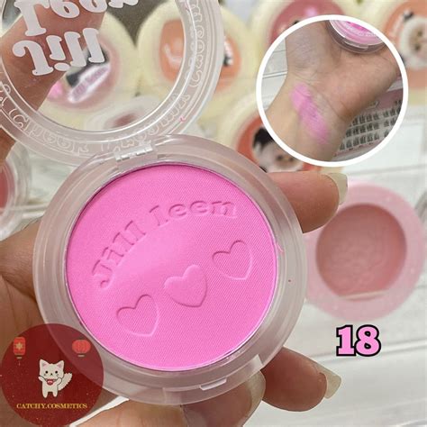 Jill Leen Phấn Má Hồng Đơn Sắc Jill Leen Too Cute Hoạ Tiết Mèo Ú Xinh