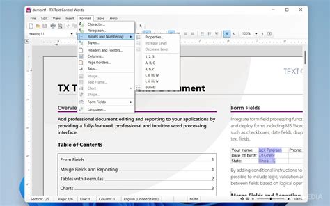 Tx Text Control Net For Windows Forms Express Download Softpedia