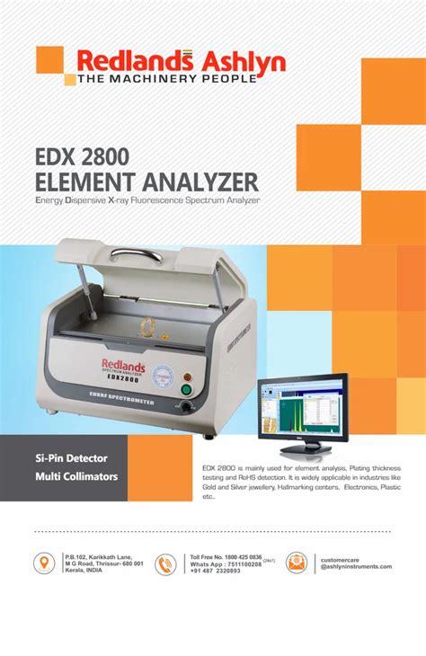 Redlands Gold Testing Machine Element Analyzer At ₹ 1350000 In Thrissur