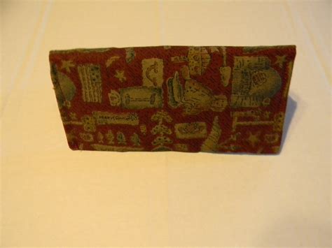 Red Checkbook Cover Etsy