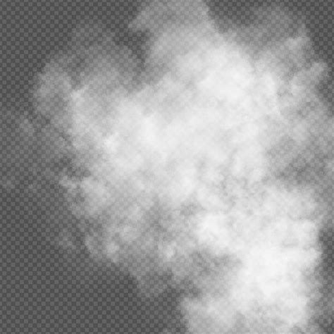 Premium Psd Rising Up Realistic Thin White Smoke Isolated On