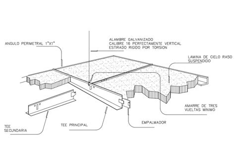 Suspended Ceiling Structure And Construction Details Dwg File Artofit