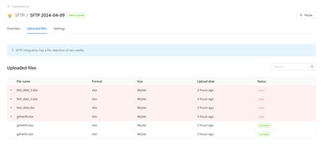 Sftp Data Source Docs