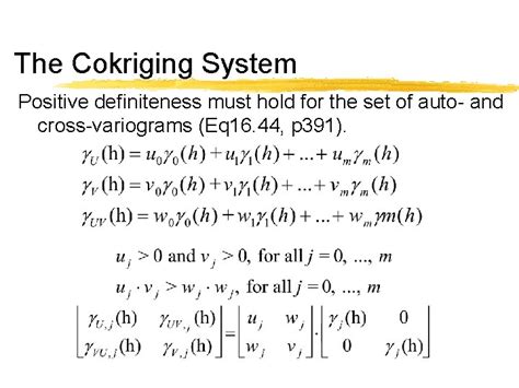 Geo 479579 Geostatistics Ch 17 Cokriging Introduction Data