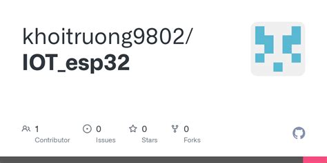 GitHub Khoitruong IOT Esp