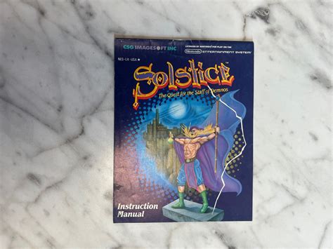 Solstice For Original Nintendo Nes Manual Only Mo121924 Core Gaming