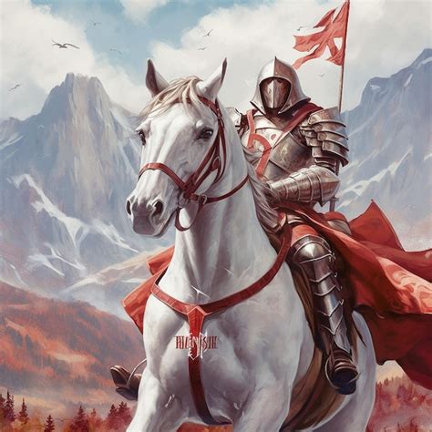 Knight White Horse Painting At Lakeisha Christian Blog