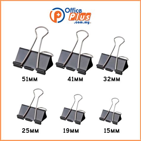 Binder Clips Double Clip Double Klip Klip Kertas Saiz 15mm