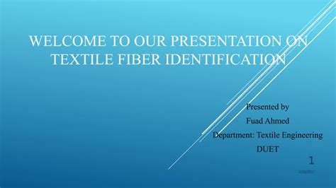 Textile Fiber Identification Pptx