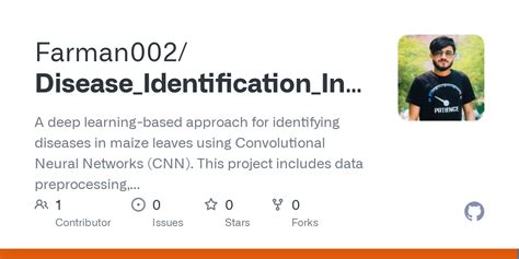 Github Farman002diseaseidentificationinmaizeleafusingcnn A