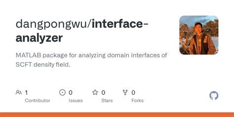 Github Dangpongwu Interface Analyzer Matlab Package For Analyzing Domain Interfaces Of Scft