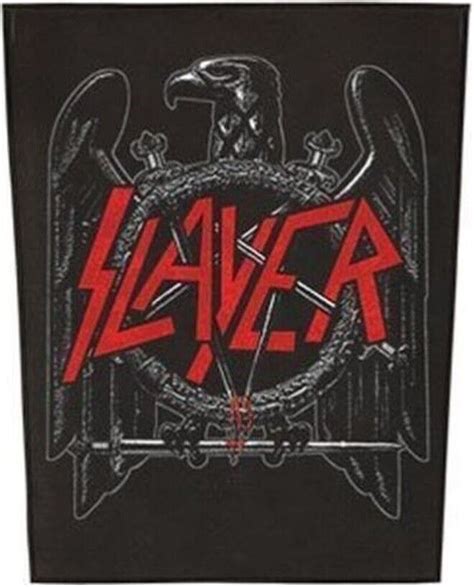 Large Slayer Black Eagle Sew On Battle Jacket Back Patch 4844883169