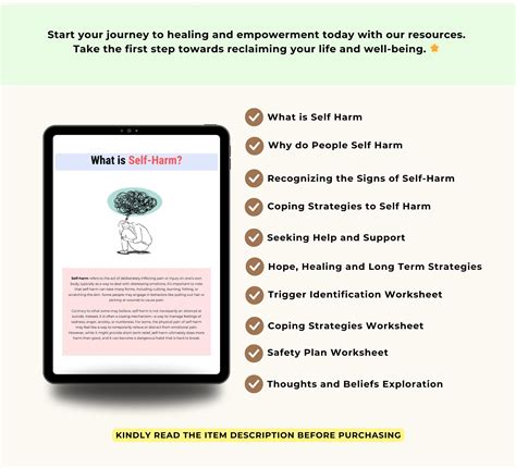 Self Harm Coping Skills Worksheets For Teen Mental Health Reflective