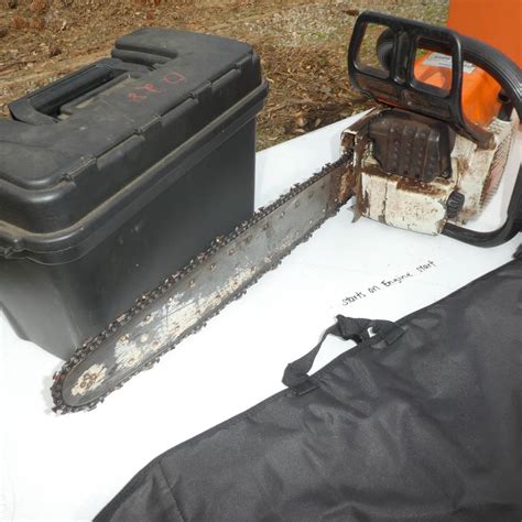Lot 146 Stihl 028 Av Super Wood Boss Chainsaw Starts With Chaps