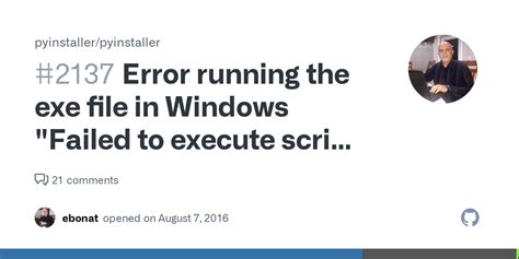 Error Running The Exe File In Windows Failed To Execute Script Pyi Rth Pkgres Issue