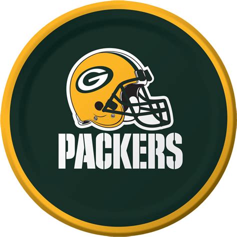 A Clipart Image Of The Green Bay Packers Logo Featuring A Yellow And