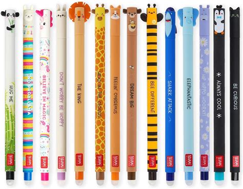 Legami Set Of 7 Erasable Gel Pens With Thermosensitive