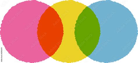 Venn Diagram Circle Intersection For Infographic 3 Three Graph Template Graphic Design For