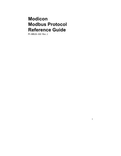 Modicon Modbus Protocol Reference Guide Pimbus300 Rev Docslib