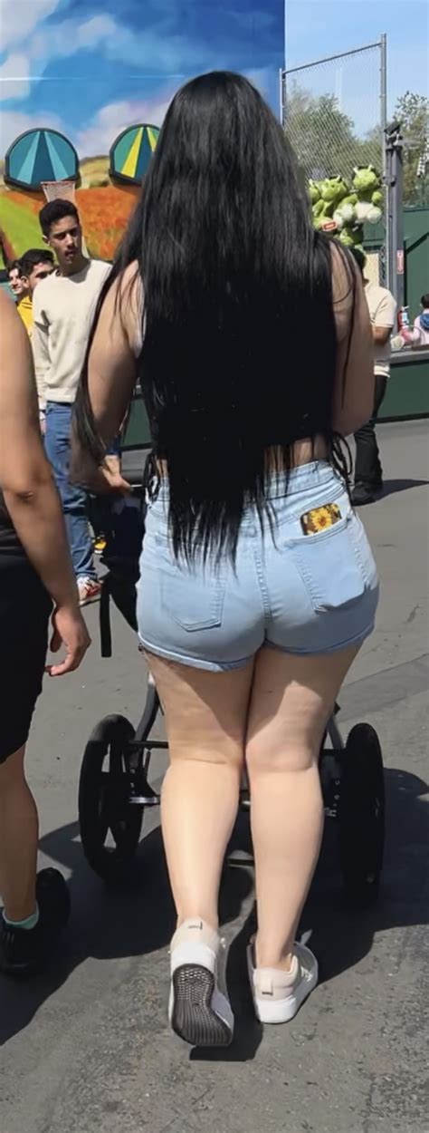 Thick Latina Milf In Denim Shorts Shaking Booty Video Short Shorts