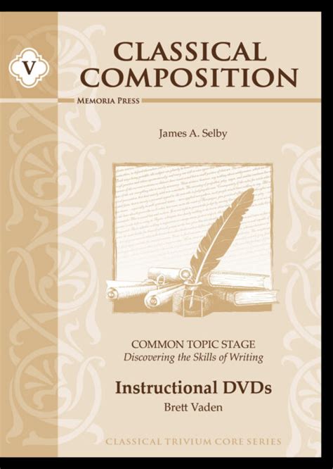 Classical Composition V Common Topic Set Memoria Press Classical