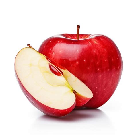 Premium Ai Image Apple With Small Piece