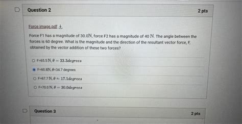 Solved Iwhat Is The Equilibrant Force Needed To Compensate