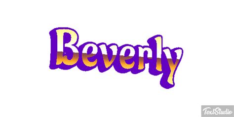 Beverly Name Animated  Logo Designs
