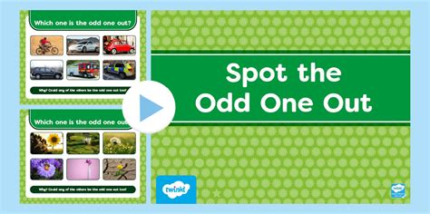 Spot The Odd One Out Photo Powerpoint Teacher Made