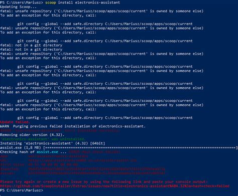 Electronics Assistant432 Hash Check Failed · Issue 8680