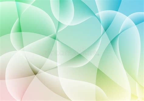 Abstract Curve Wave Line Green Soft Color Background Stock Illustration Illustration Of