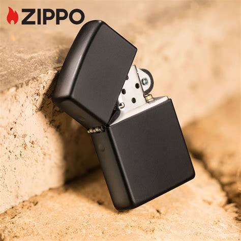 Zippo Anarchy Symbol Design Black Matte Pocket Lighter Zippo 20842