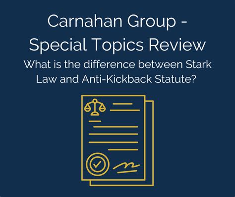 What Is Different Between Stark Law And Anti Kickback Statute