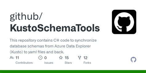 Github Githubkustoschematools This Repository Contains C Code To Synchronize Database