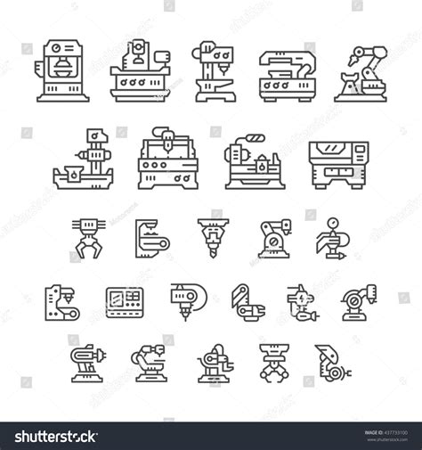 345 Cnc Icons Machining Welding Stock Vectors And Vector Art Shutterstock