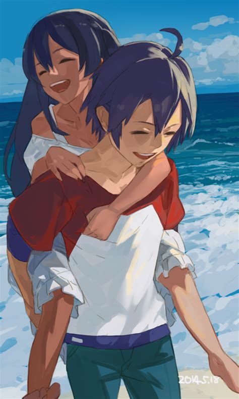 Mutou Hana And Manatsu Daichi Captain Earth Drawn By Torokonirio