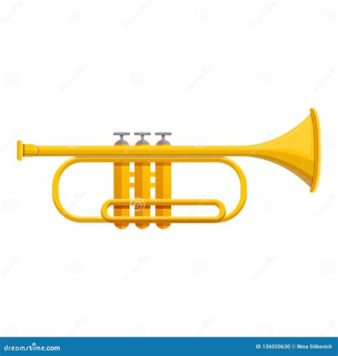 Classic Trumpet Icon Cartoon Style Stock Vector Illustration Of