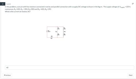 Solved In This Problem A Circuit With Five Resistors Chegg