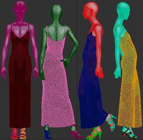 상점 창 여자 마네킹 120 저녁 컬렉션 3d 모델 75 Max Obj Fbx Free3d