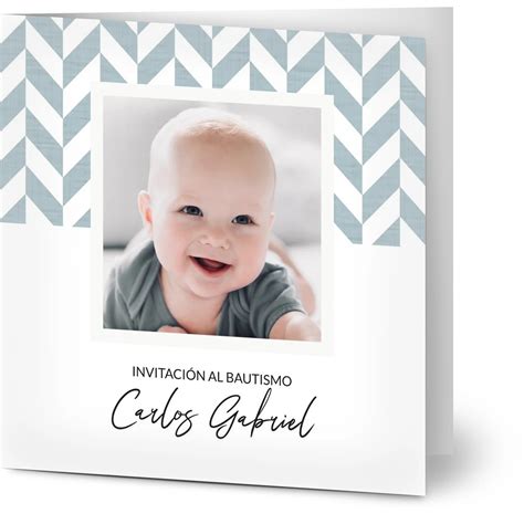 Risas De Querubín De Chevron Invitaciones De Bautizo Optimalprint