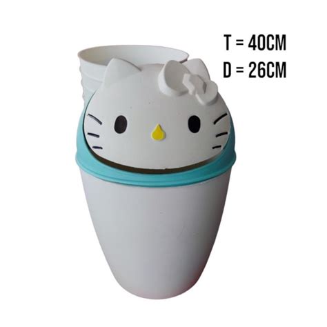 Jual Tongsampah Hellokitty Lucu Imut Bagus Tongsampah Ukuran Besar Ukuran Kecil Tong Sampah
