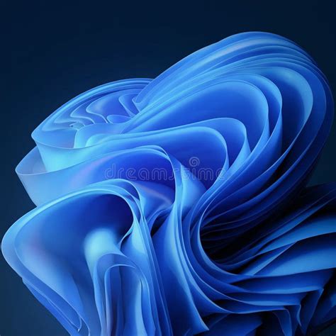Gradient Blue Abstract Background With A Soft Curve And Smooth Lighting Stock Illustration