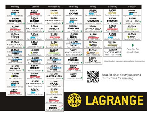 Golds Gym Dutchess County Class Schedule