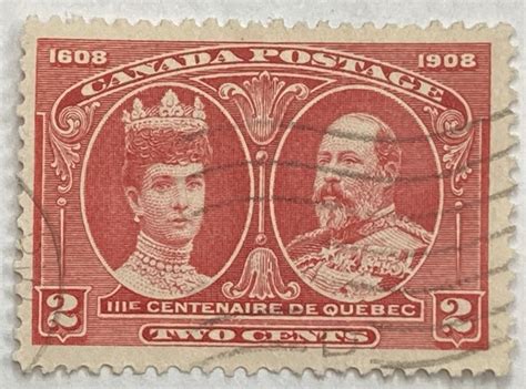 canada 1908 98 quebec tercentenary issue used canada general