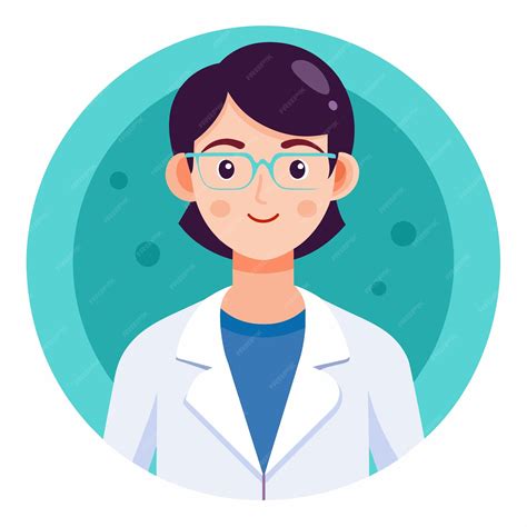 premium vector microbiologist vector character illustration in flat style