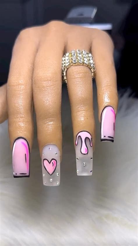 Nail Design Inspo Cute Aesthetic Nails Cloud Nails Drawn Nails